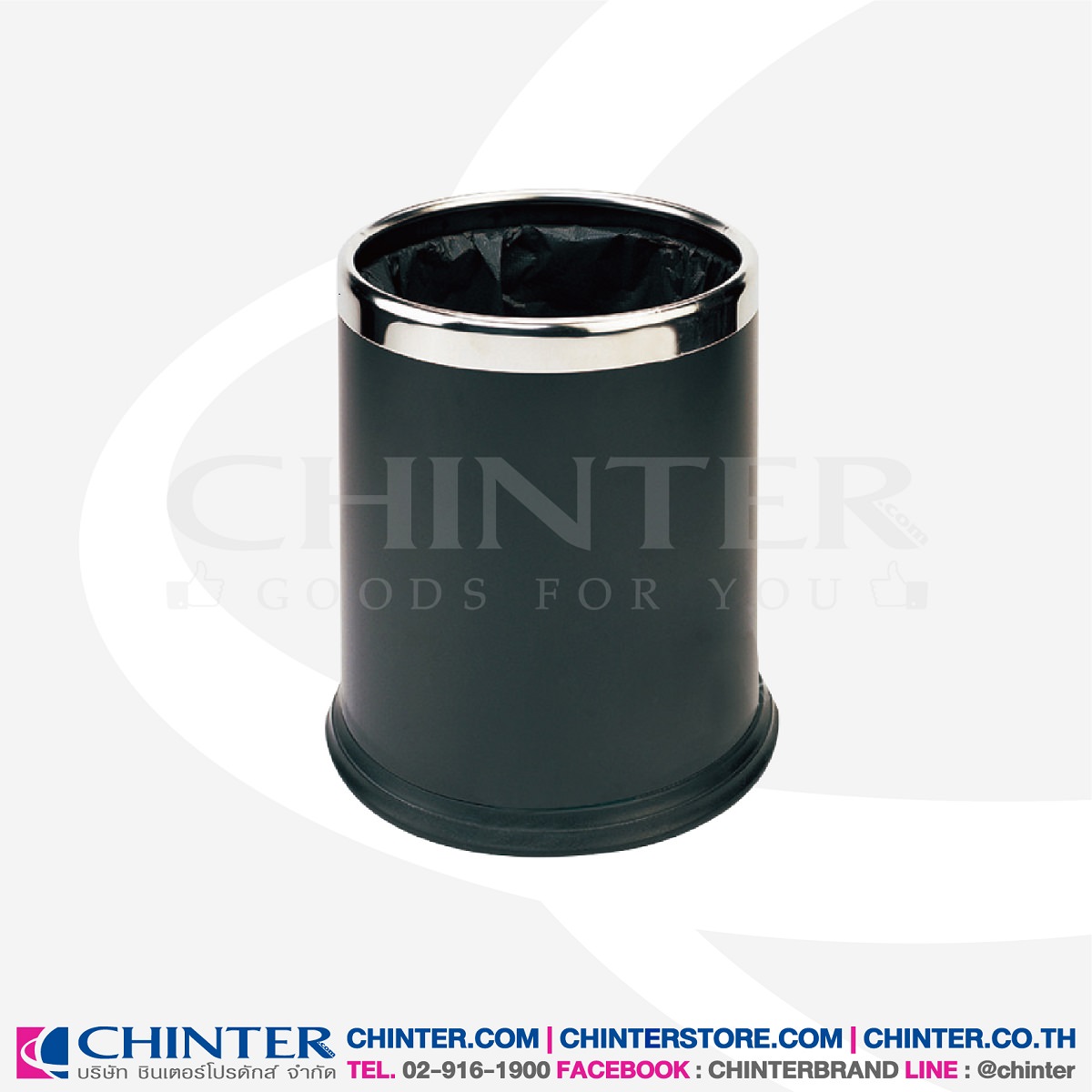 F-0280-A ถังขยะสแตนเลส ขนาด 8 ลิตร - CHINTER.COM