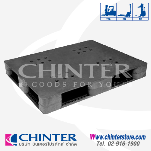 E-0010 พาเลทพลาสติก ขนาด 120x120x16 ซม. รับ นน. 6 ตัน - CHINTER.COM